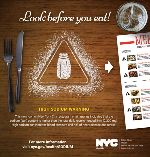 NYC Health Department Launches Sodium Campaign ‘Look Before You Eat ...