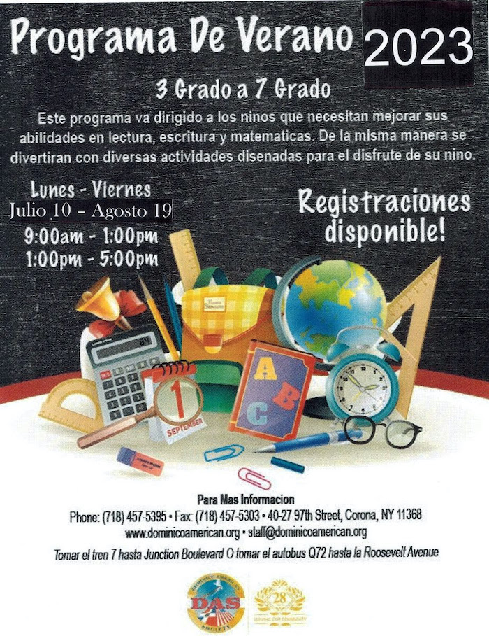 Programas de verano 2023 en DAS de Corona | Queens Latino