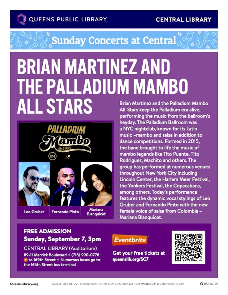 Palladium All Stars en Biblioteca Central de Queens | Queens Latino